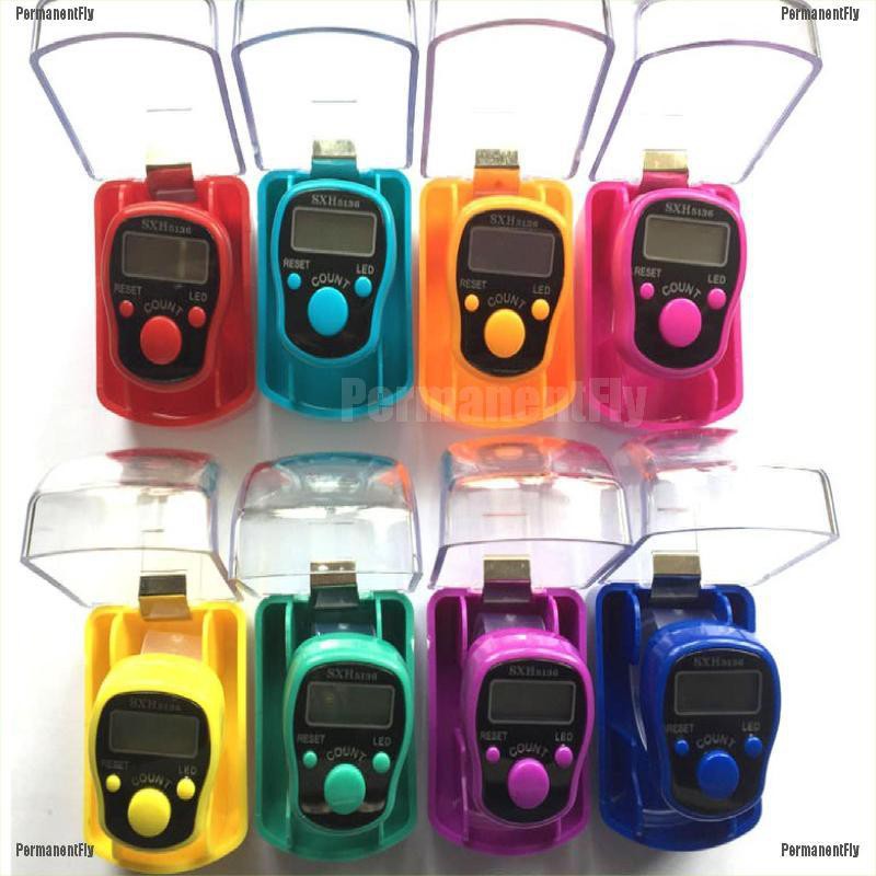 PermanentFly 5 digits LED Tally Counter Finger Ring Hand Tally Counter ...