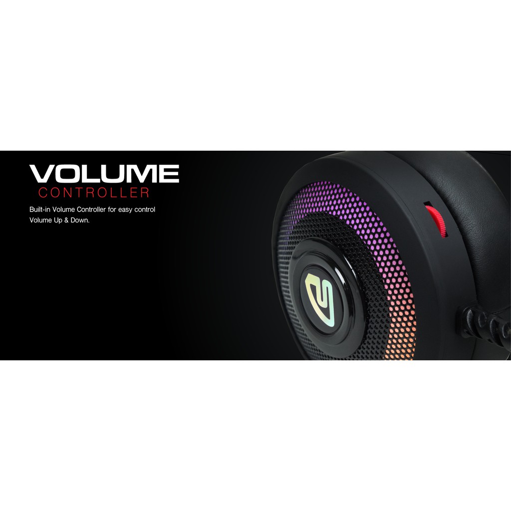 หูฟังเกมมิ่ง RGB SIGNO HP-824 หูฟังคอม สาย USB Gaming Headphone เสียง ...