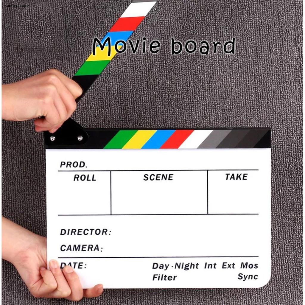 จัดส่งที่รวดเร็วClapper Board Acrylic Movie Action Slate ลูกตุ้มคณะอะคร ...