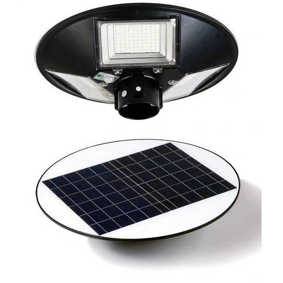 300W โคมไฟ 3ทิศ UFO Square Light ไฟถนน ไฟโซล่าเซลล์ Solar Street Light พลังงานแสงอาทิตย์ LED แสง ...