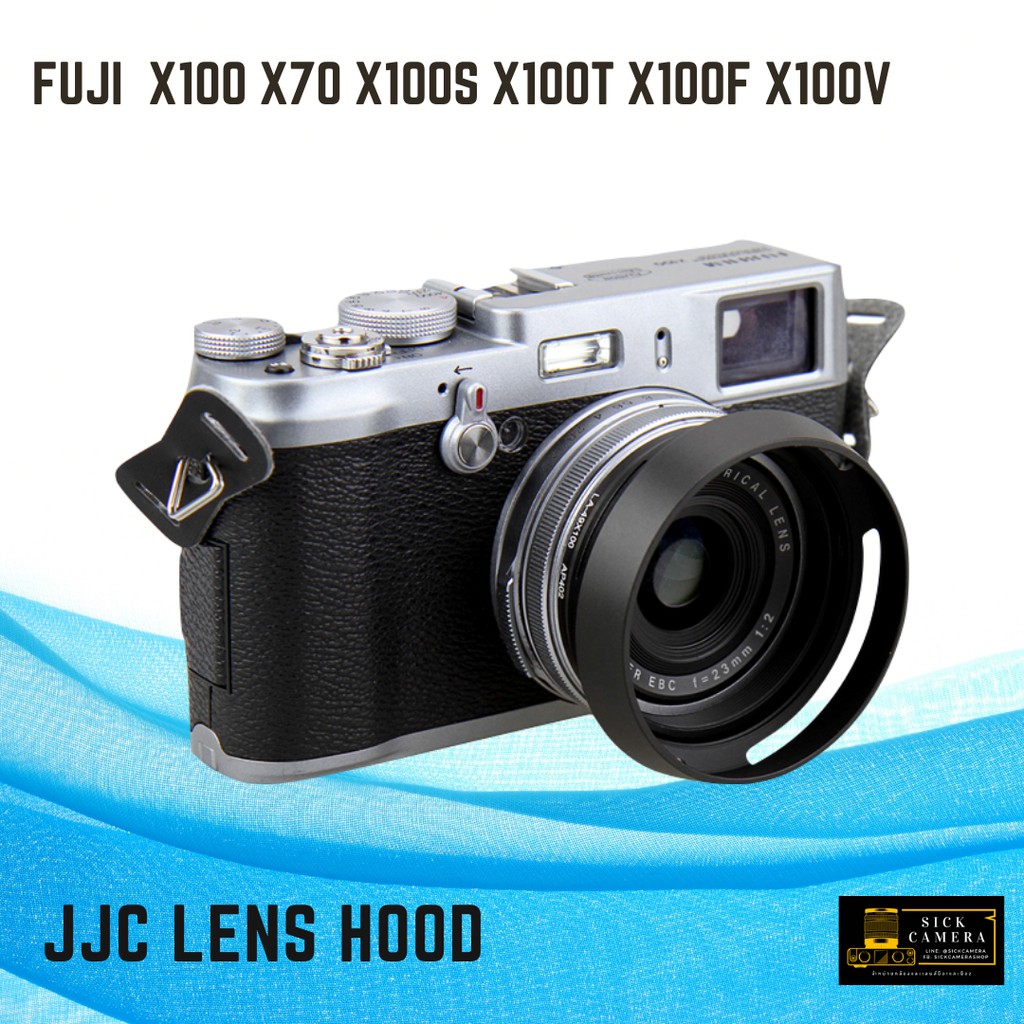 Fuji Lens Hood LH-X100 for Fujifilm Fuji X100 X70 X100S X100T X100F X100V with 49mm Lens Adapter ...