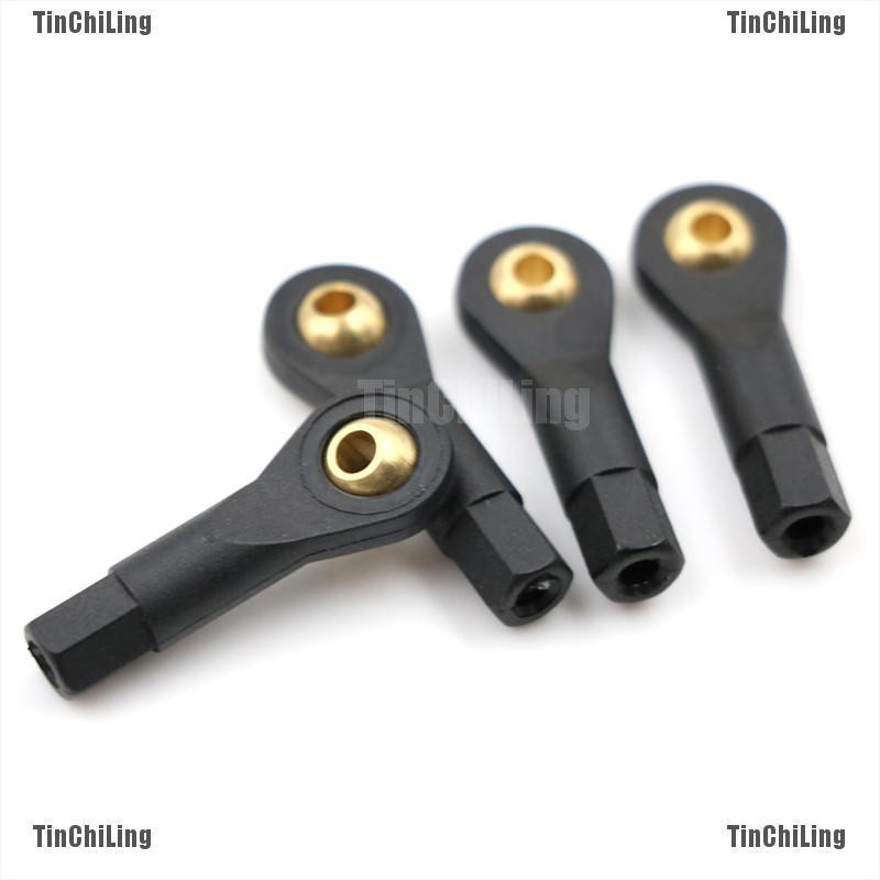 TinChing 4PCS M3 Rod End Wear Resisting Ball Joint Metal Head Holder ...