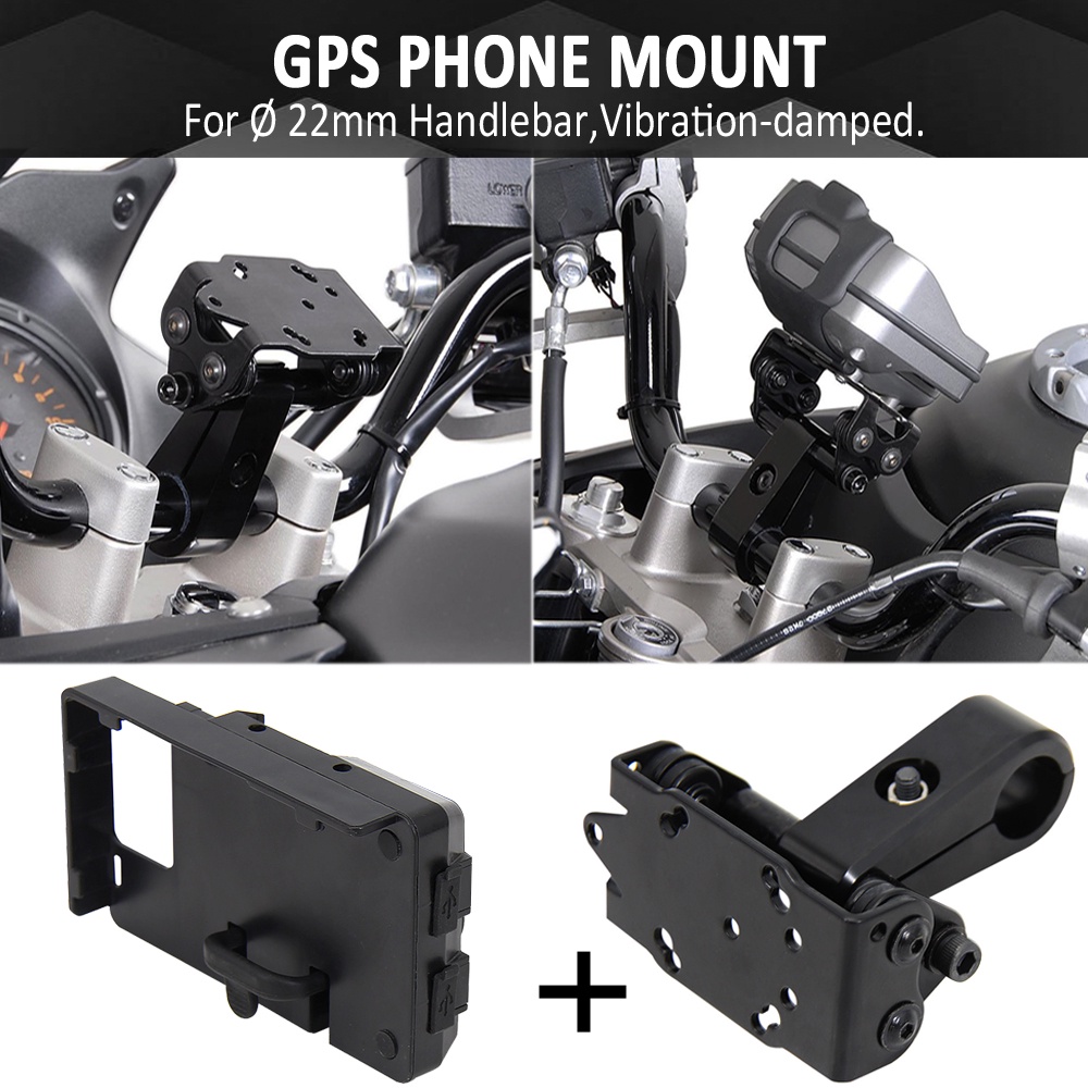 ปรับโฉม&Universal GPS Mount For Ø 22mm Handlebar NEW Motorcycle ...