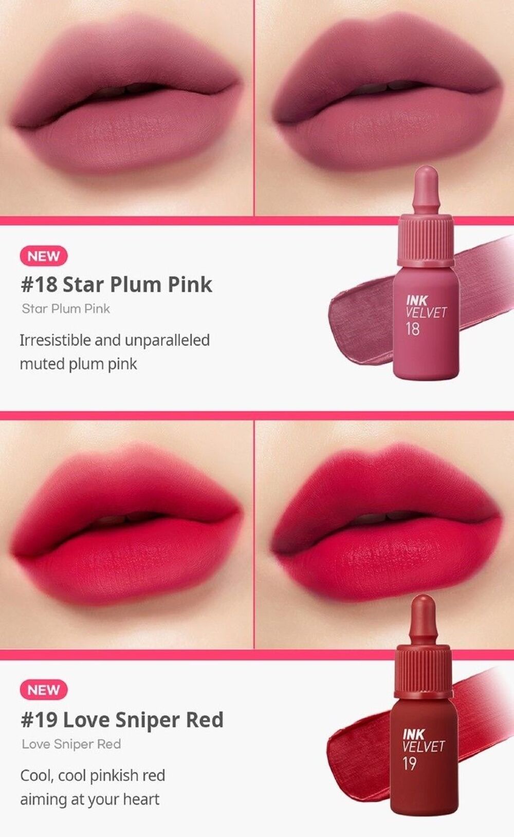 Peripera Ink Velvet 4g #18 Star Plum Pink. | Shopee Thailand