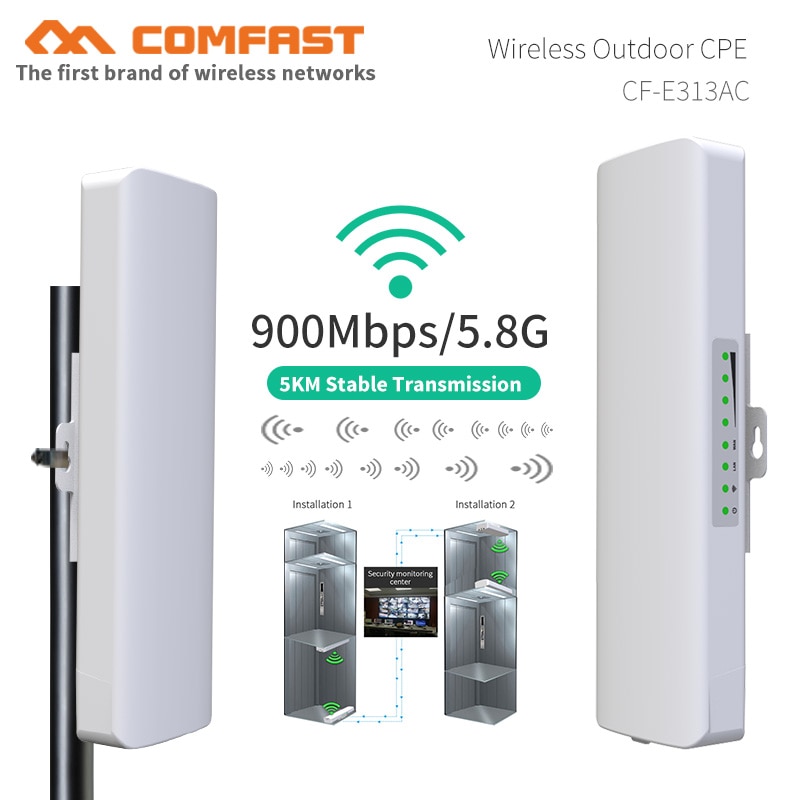 COMFAST CF-E313AC 5Kmยาวกลางแจ้งWIFI CPEไร้สายAP Bridge 900Mbps 5.8G ...