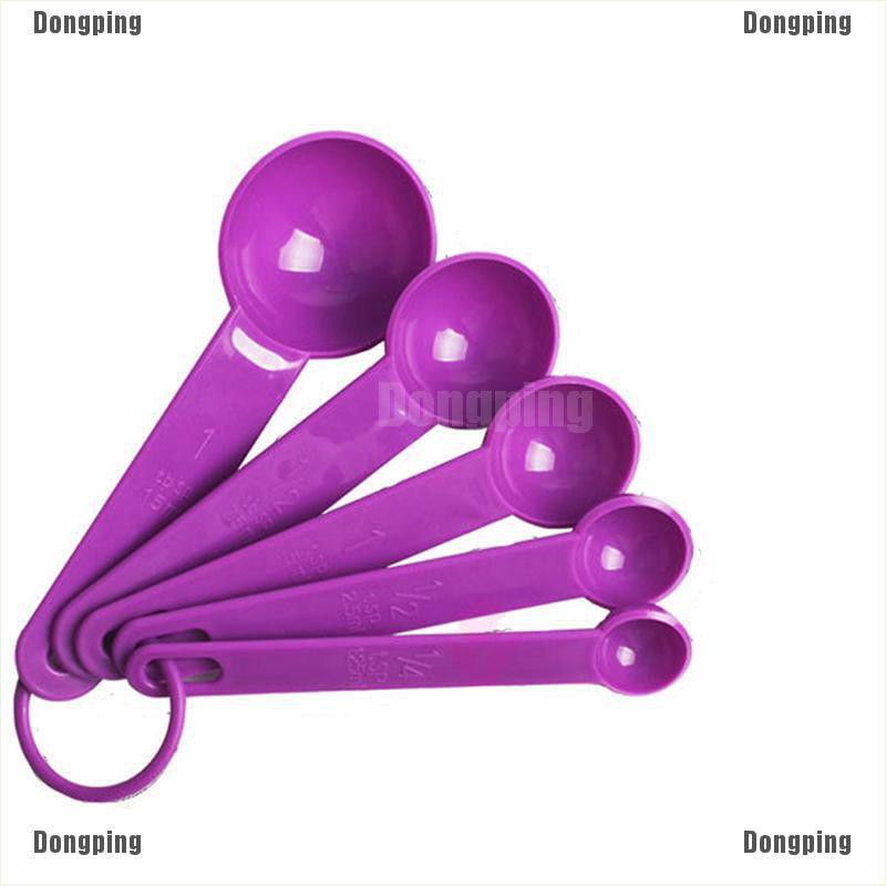 【don】5pcs Baking Cooking Tools Plastic Measuring Spoon Measuring Ladle ...