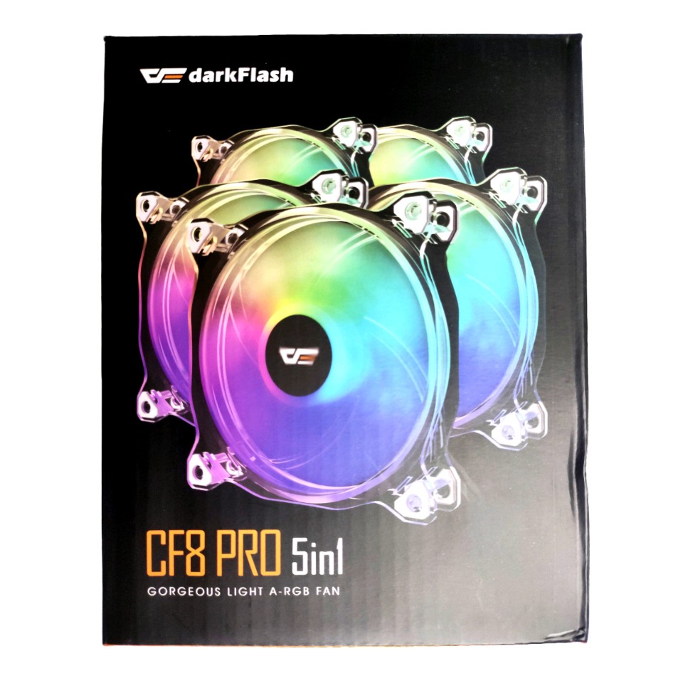 พัดลมเคส darkFlash รุ่นCF8 Pro 5in1 แท้100สภาพใหม่ มีไฟRGB - mr.ss_shop - ThaiPick