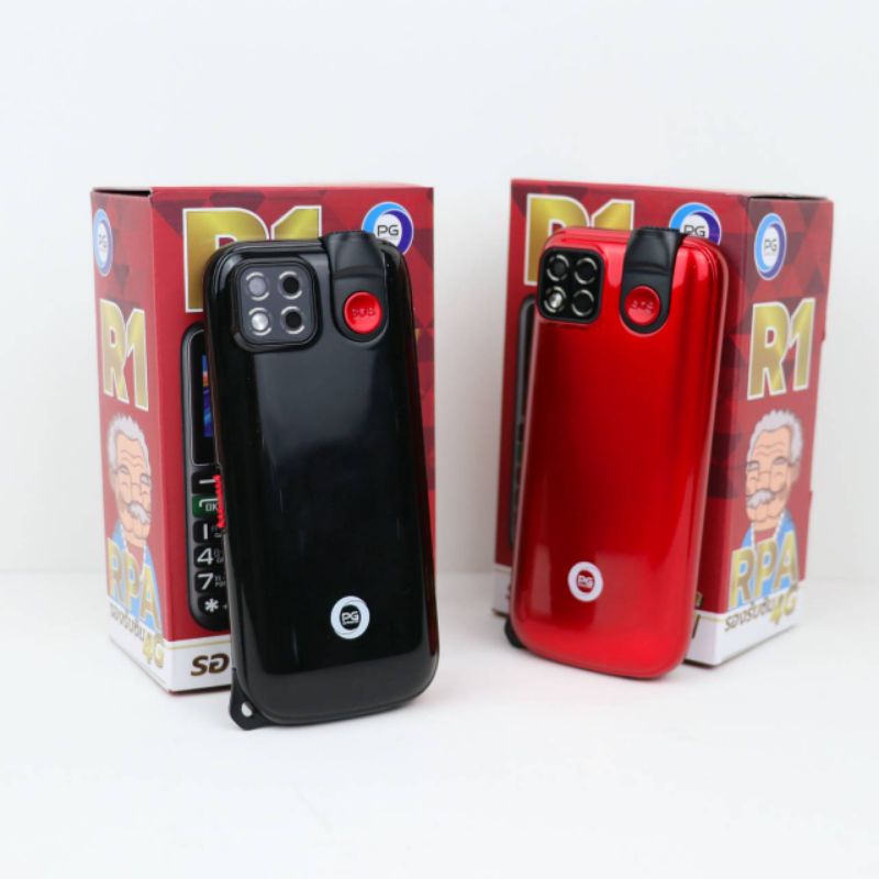 R1 RPA มือถือปุ่มกดจอใหญ่ เสียงดัง รองรับ 4G มีปุ่มฉุกเฉิน - sim ...