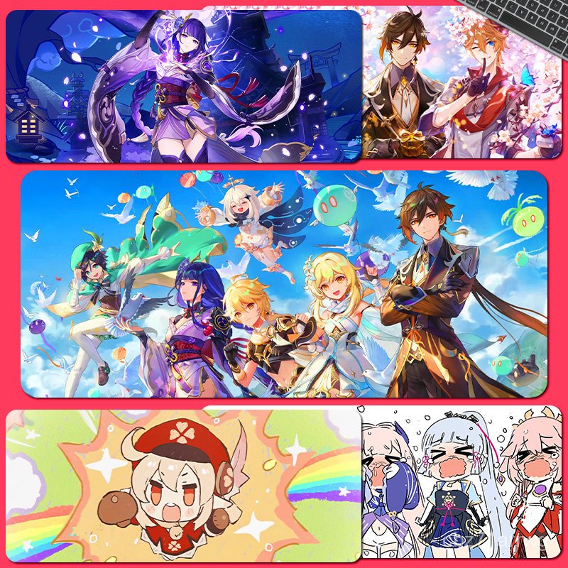 Genshin Impact Yuanshen Raiden Shogun shadow Anime Yuanshen Oversized ...