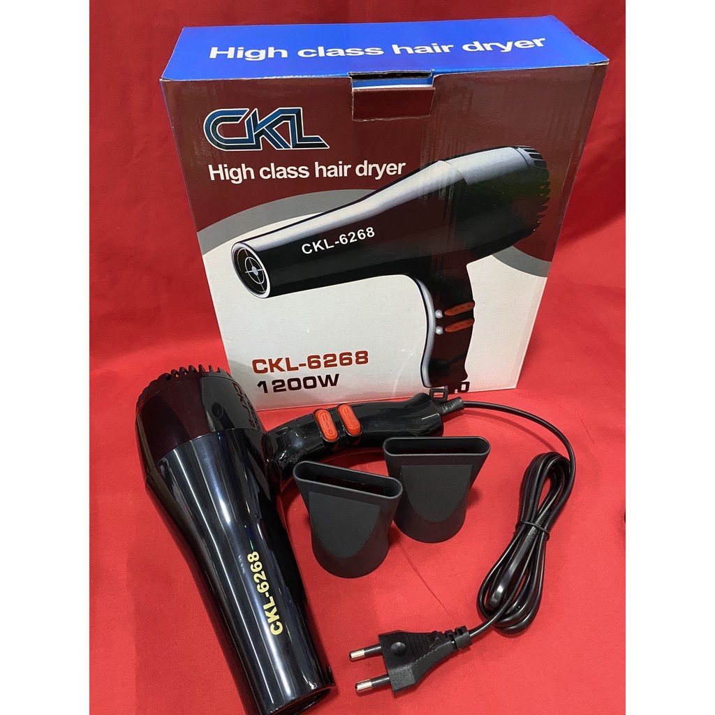 ไดร์เป่าผม รุ่นCKL-6268(ไดร์เป่าผม ปรับความร้อนและแรงลมได้) ไดร์เป่าผม (สีดำ) - saramatklongkarn ...