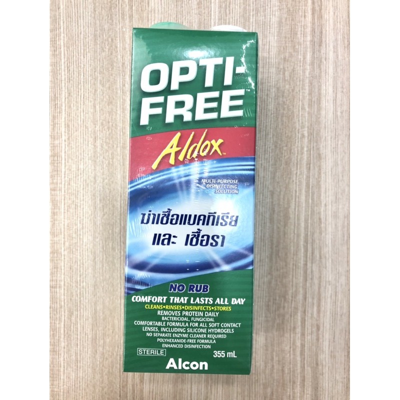 Opti-Free Aldox ออฟติฟรี อัลดอกซ์ น้ำยาแช่-ล้าง คอนแทคเลนส์ 355ml ...