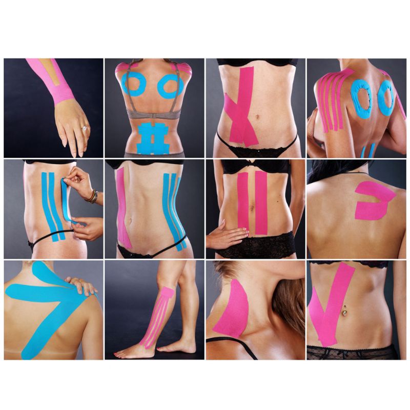 พร้อมส่งจากไทย เทปพยุงกล้ามเนื้อ (มีหลายสี) Quick Strips NASARA Kinesiology Tape - sh ...