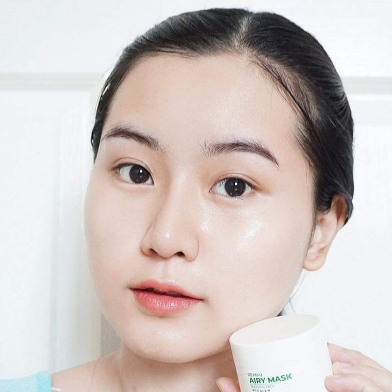ของแท้มีของแถม DEAR.U Airy Mask เดียร์ยู แอร์รี่มาสก์ สลีปปิ้งมาสก์ ...