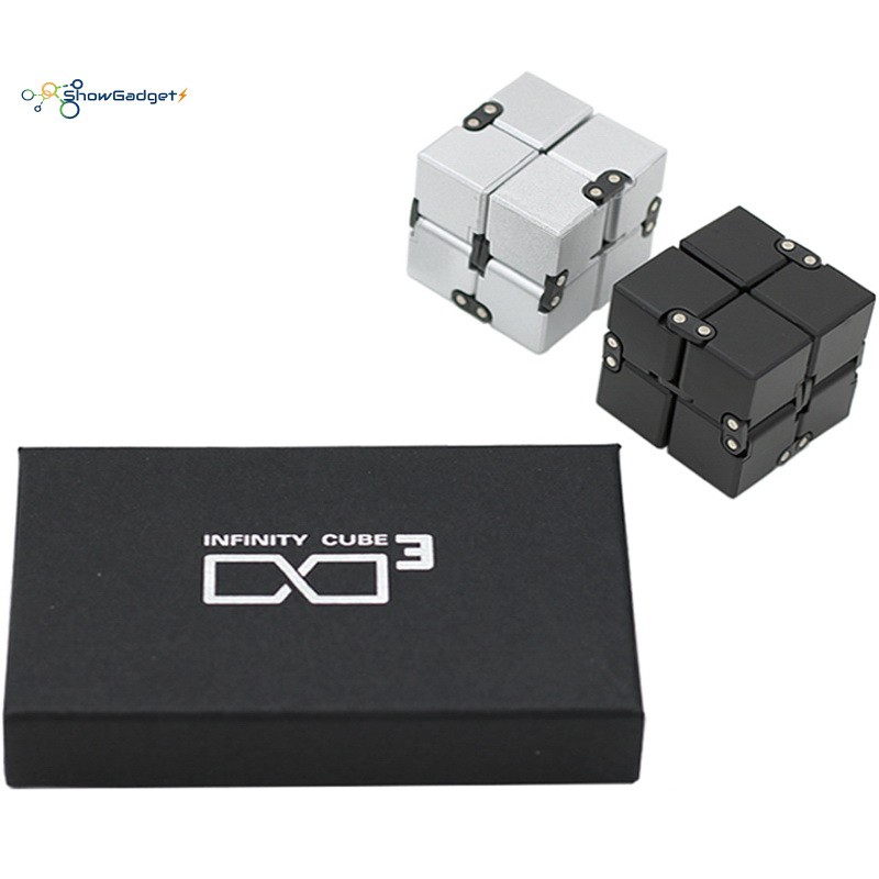 Infinity Cube - ลูกบาศก์มหัศจรรย์ อลูมิเนียม Fidget cube ของเล่นแก้ ...