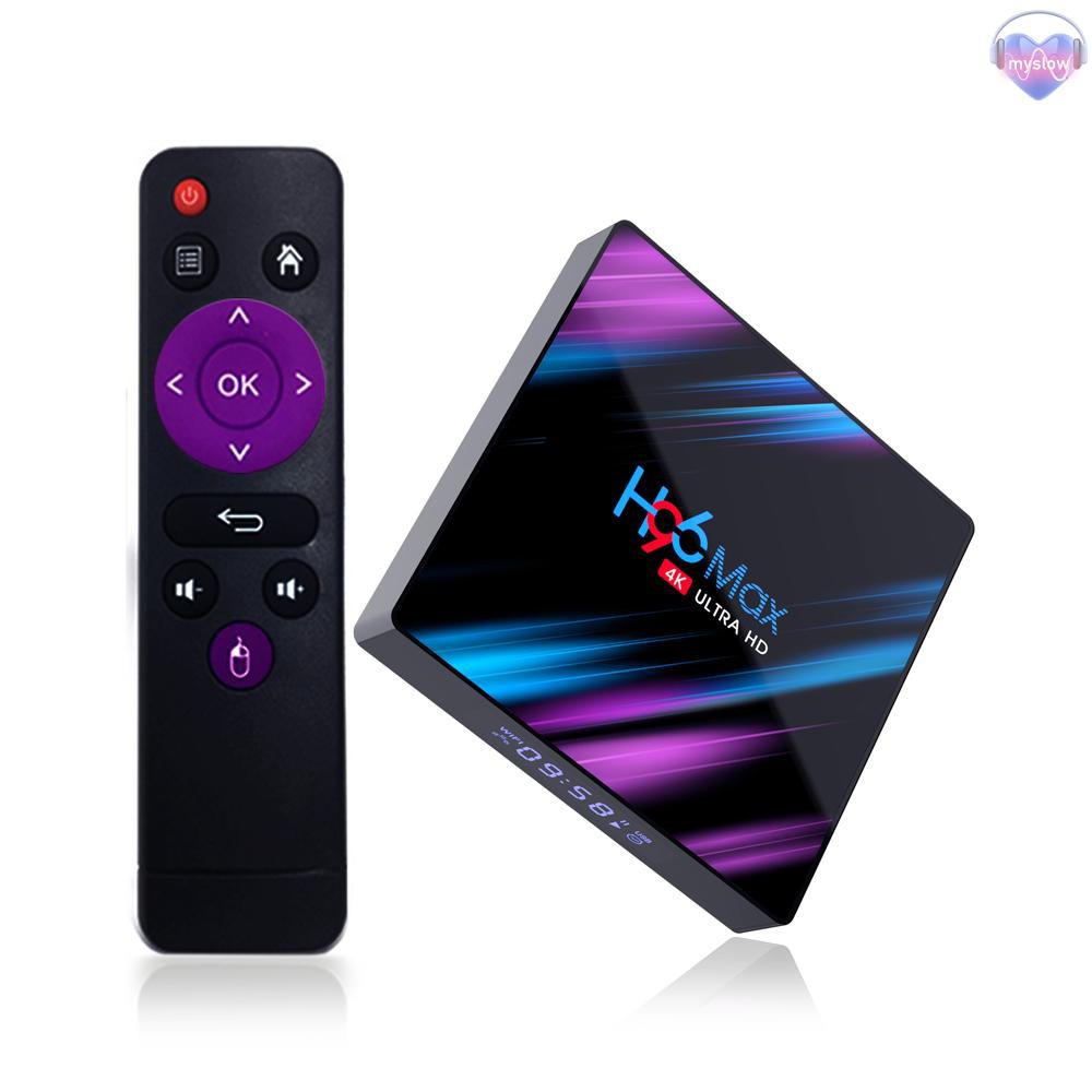 MS H96 Max Smart Android 10.0 TV Box RK3318 Quad Core 64 Bit UHD 4K VP9 ...