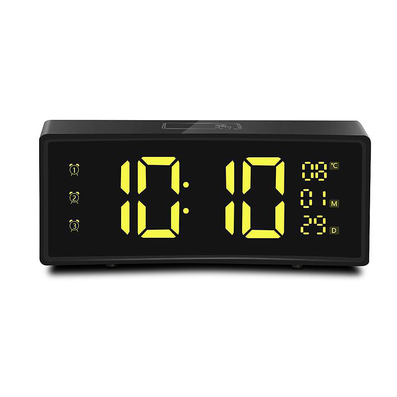 3D Curved Surface Screen Floating Font Smart Mirror Clock Electronic ...