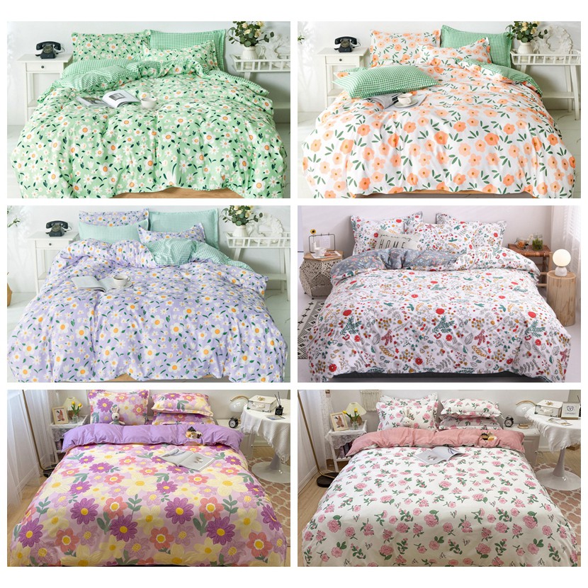 [COD] Beddings Double/ Queen/ King 4 in 1 Bedsheet high quality ...