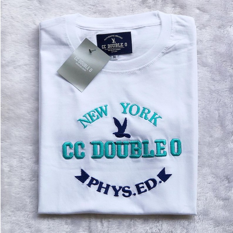 เสื้อยืดแขนสั้น งานปักนูน-งานป้ายCC-OO Cotton 100 (SMLXL) No.14 - d_dome_shop - ThaiPick