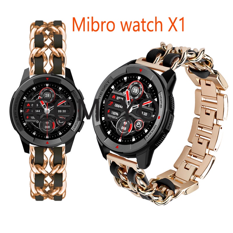 Xiaomi Mibro watch X1 สายนาฬิกาข้อมือ สเตนเลส โลหะ สายหนัง สําหรับ ...