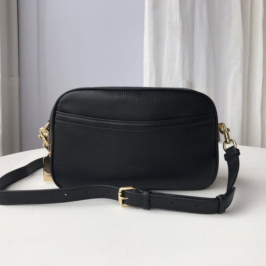 [YA] COACH 39856 กระเป๋ากล้อง Coach สีดำ Pebbled เต็มรูปแบบกระเป๋ากล้อง ...