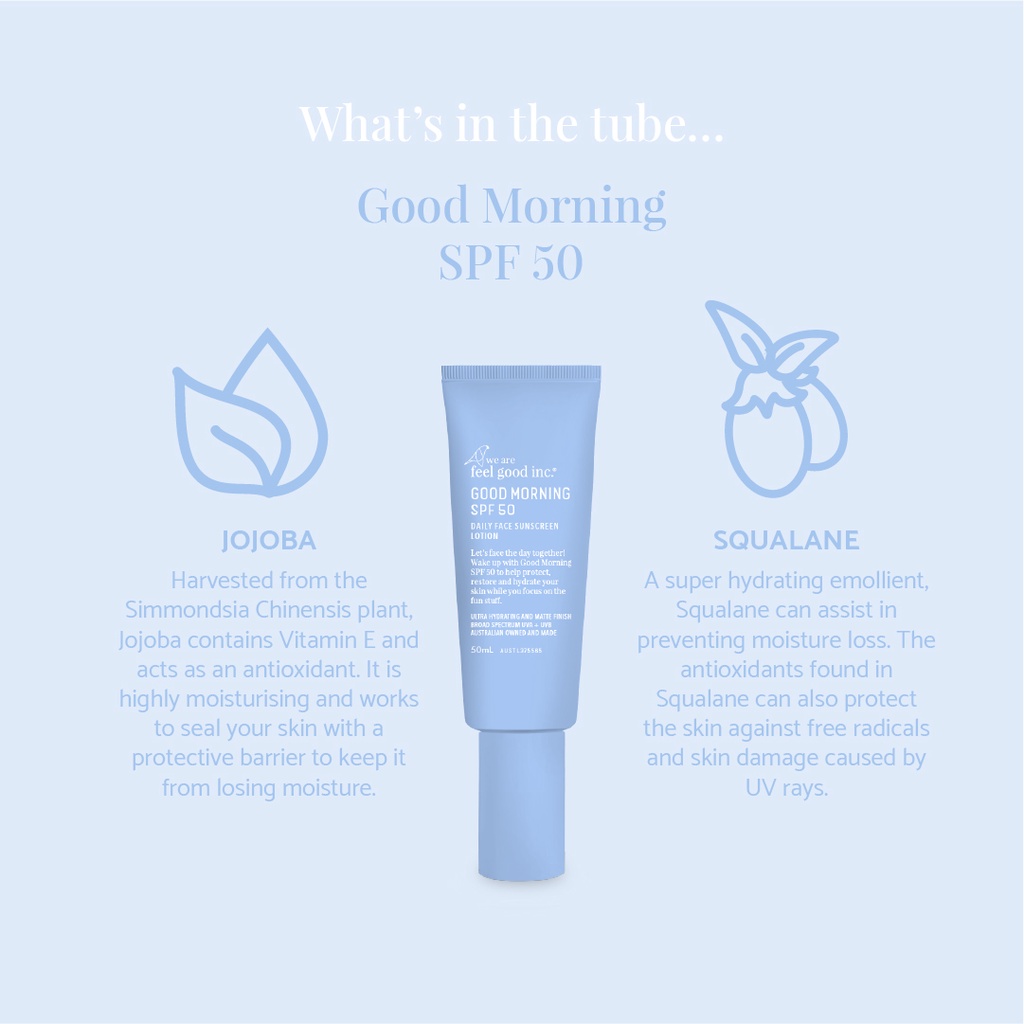 We Are Feel Good Inc. Good Morning SPF50 Daily Face Sunscreen Lotion กู ...