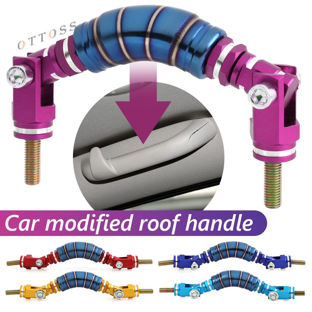 OT {Aluminum Car Ceiling Grab Handle 45 Degree Angle Auto Interior Roof ...