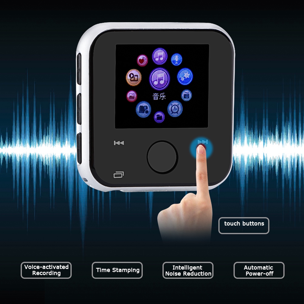 HBNKH H-R320 HD Portable Mini Audio Recording Pen Mp3 Player Voice ...