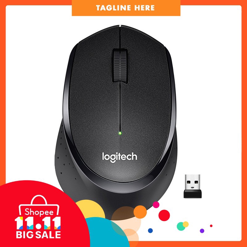 Energy uling Logitech M 330 Laptop Computer Silent Wireless Mouse สีดำ ...