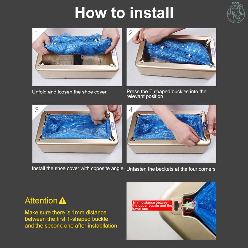 【kiss】Automatic Shoe Cover Dispenser Overshoe Machine Home Office ...