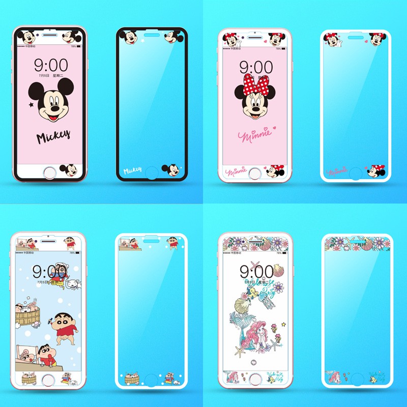 Crayon Shinchan ฟิล์มกระจกเต็มจอ iphoneSE2 7plus iphone6 6s ฟิล์มกระจก ...