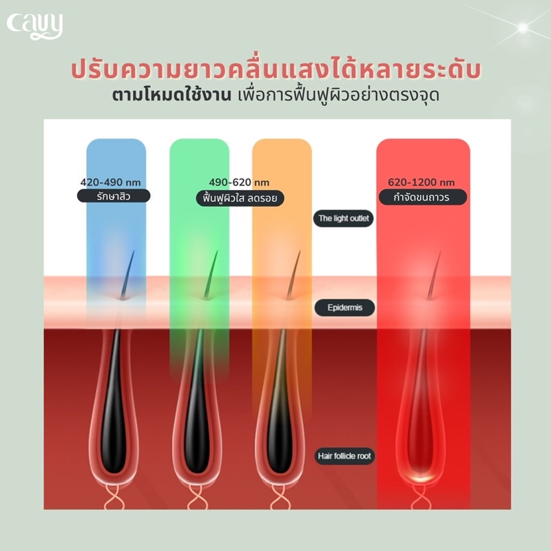 CAVY PLUS IPL เครื่องเลเซอร์กำจัดขน หน้าใส ลดสิว 3 ฟังก์ชัน พร้อมโหมด ...