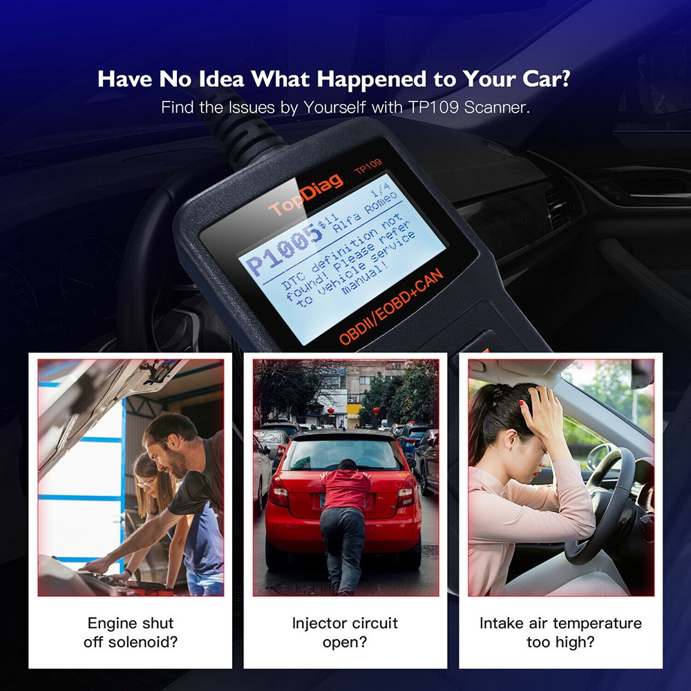 tp 109 obd 2 เครื่องสแกนเนอร์รถยนต์ eobd - superengine8.th - ThaiPick