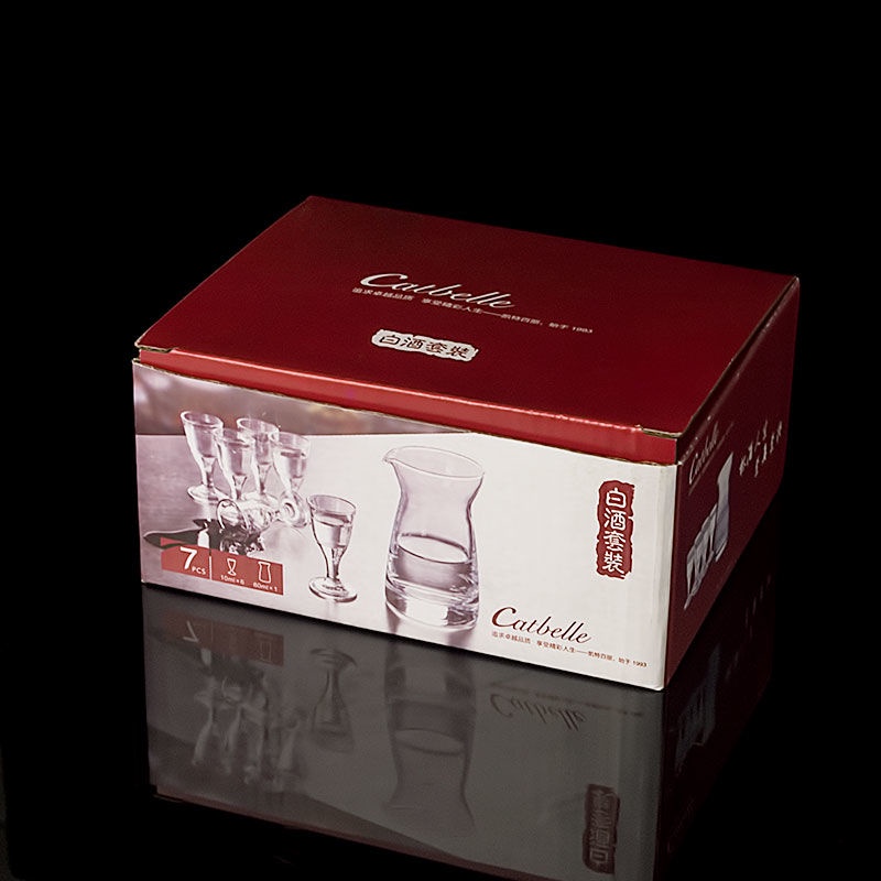 สินค้าใหม่ ขายดี [ชุดเจ็ดชิ้น] เท้าสูง สุรา สุรา แก้ว One Shot Cup 10ml ...