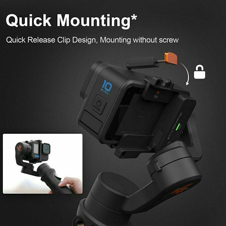 Hohem iSteady Pro 4 3-Axis Action Camera Gimbal ไม้กันสั่น กันน้ำ ...