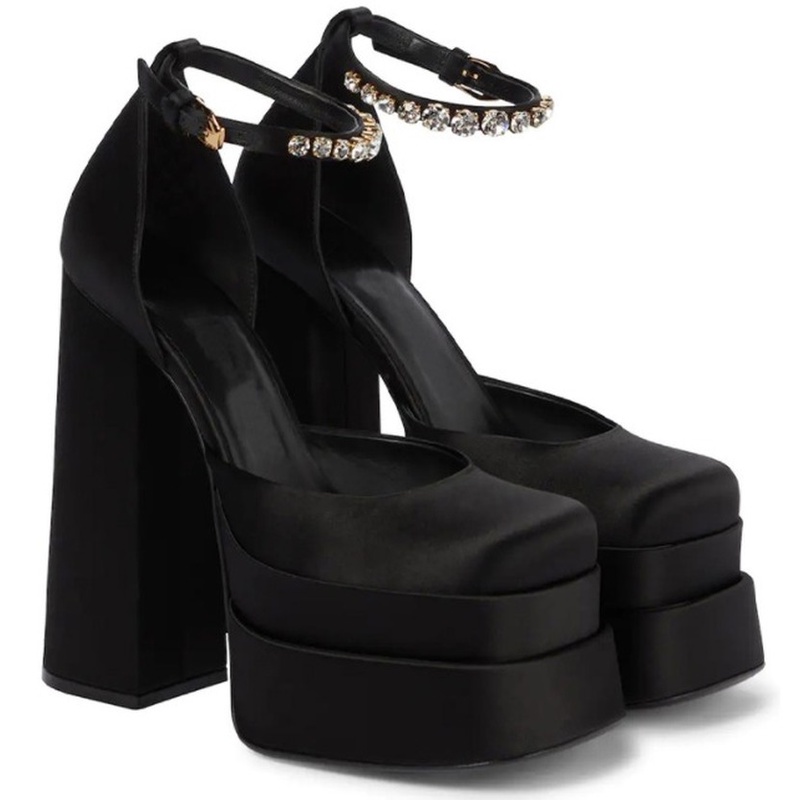 2022 Brand New Sexy Platform High Heels Ladies Platform Shoes Square ...
