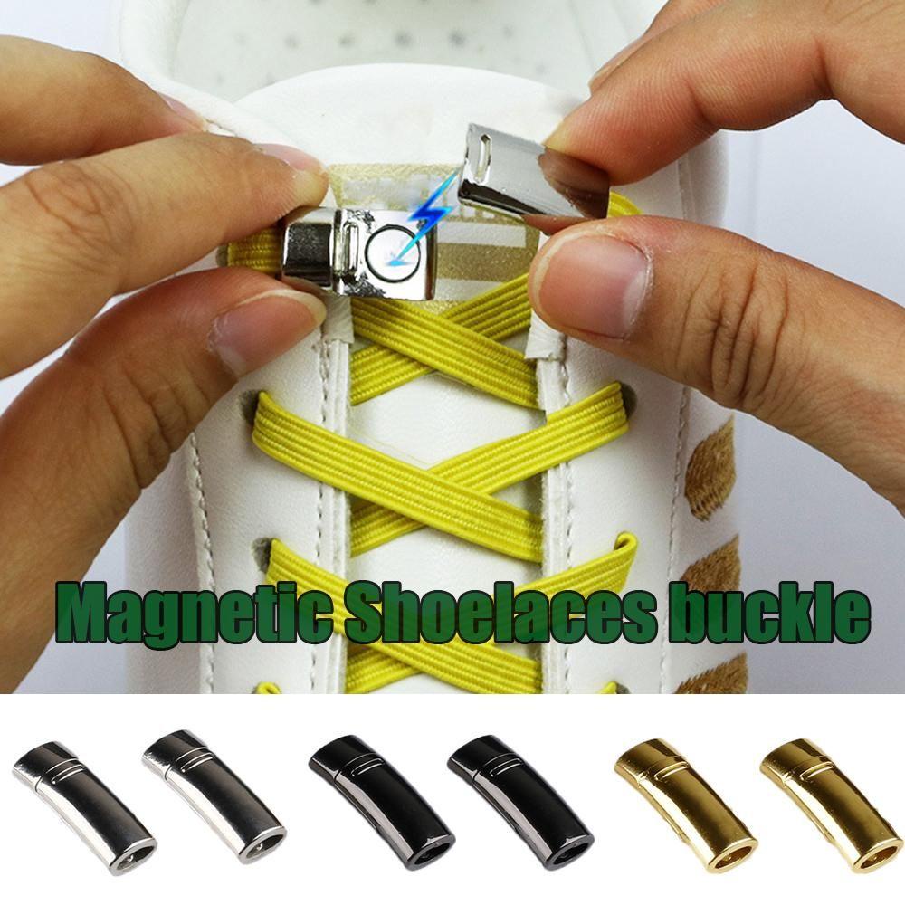 OSIER Creative Quick No Tie Shoe laces Button Sports Lazy Laces Agrafe ...