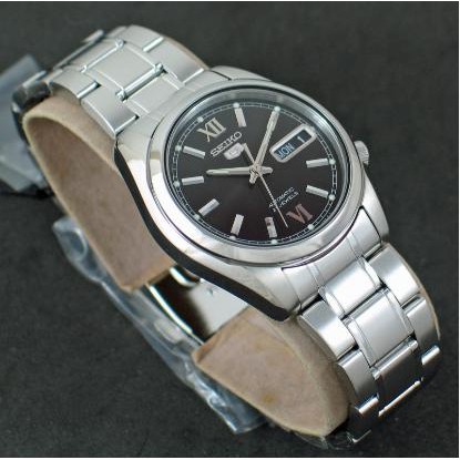 SEIKO 5 Automatic รุ่น SNKL55K1 นาฬิกาข้อมือผู้ชาย สายแสตนเลส หน้าปัดสี ...