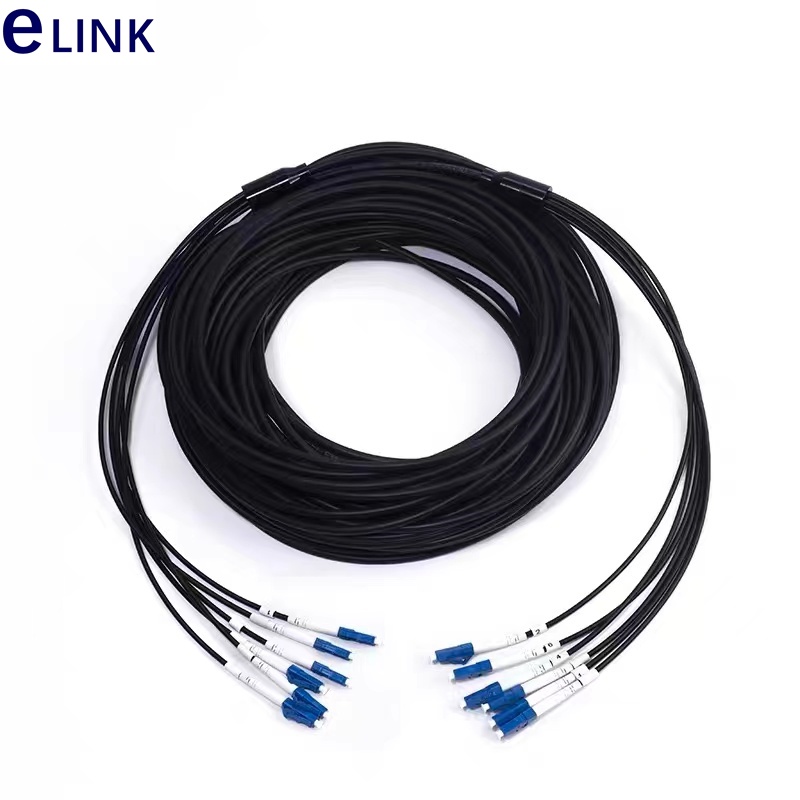 10M 6 cores LSZH Fiber optic Patchcords 6C Armored LC SC FC ST 5.0mm ...