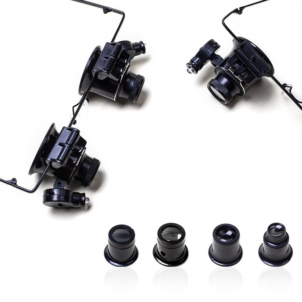 4Pcs Eye Repair Lens Kits Monocular Loupe Watch Magnifier Set Optical ...