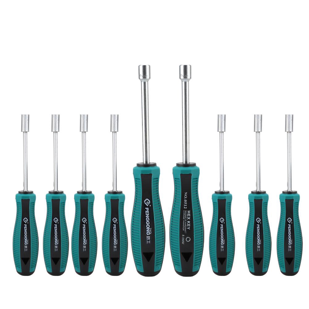 Heavy Duty Engineers Screwdriver Set 9pc Pozi Flat Home Hand Repair ...