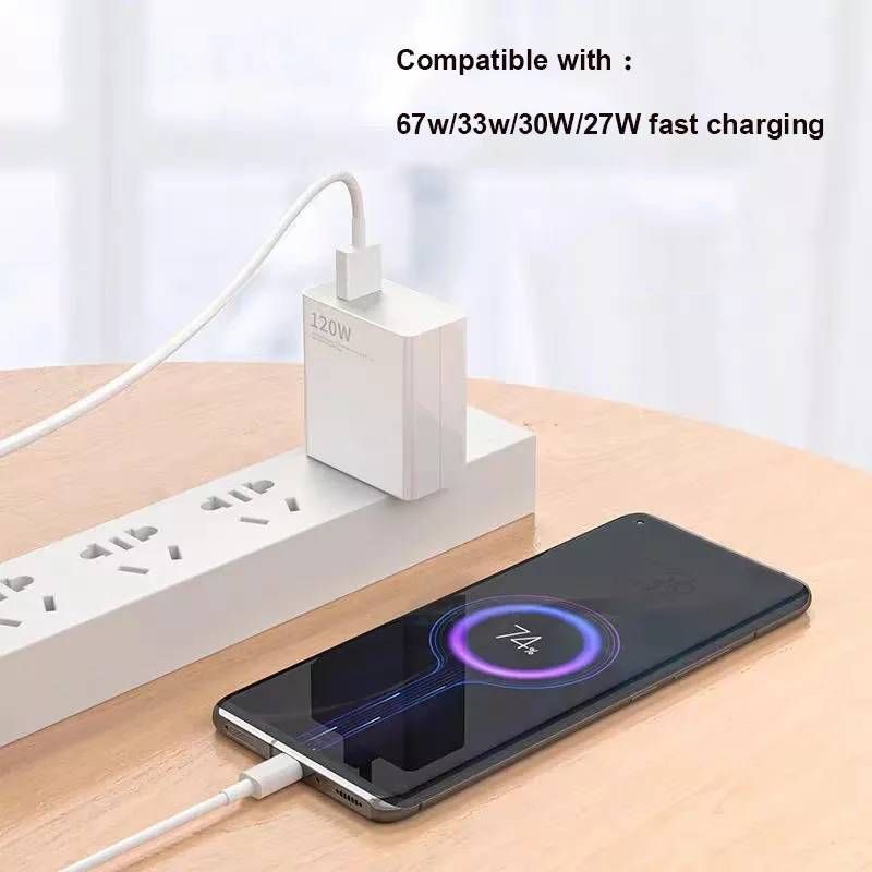 สายชาร์จ Xiaomi Mi 120W แท้ 100 Fast Charger Turbo Charge Adapter For ...