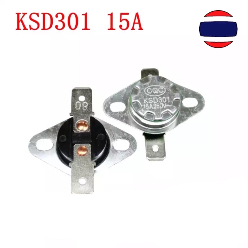 1pcs KSD301 15A 40-150 Celsius 250V NC Normally Closed Temperature ...