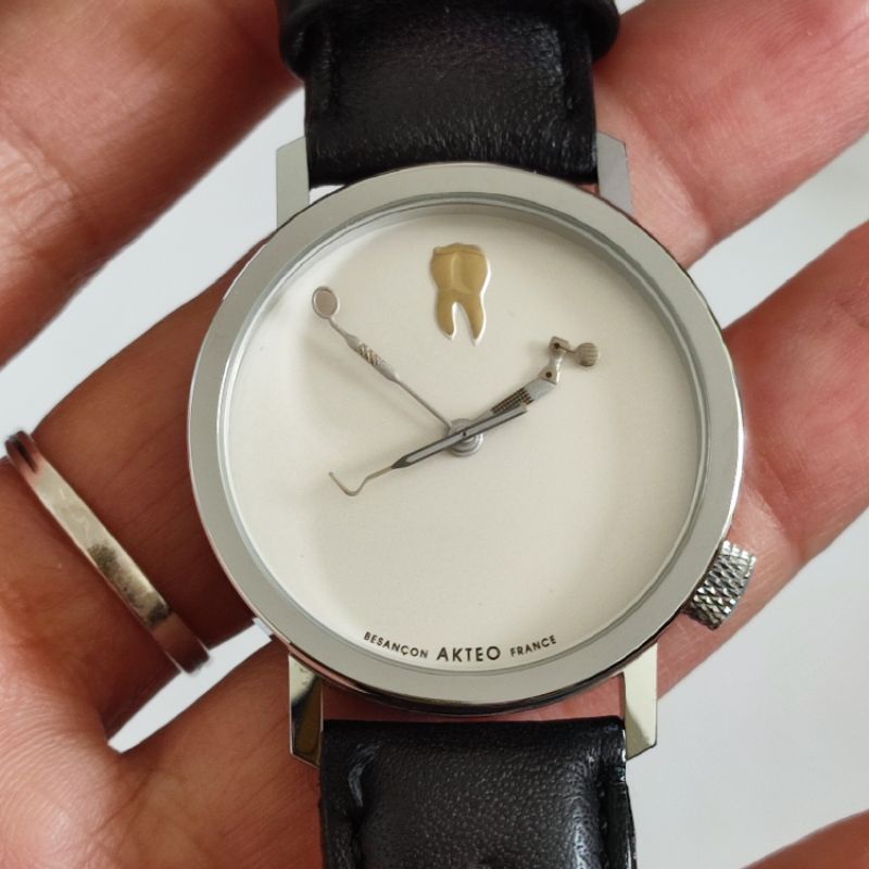 นาฬิกา Akteo France จากฝรั่งเศส สายเดิม ดีไซน์เก๋ๆ อุปกรณ์ทำฟัน ระบบ ...