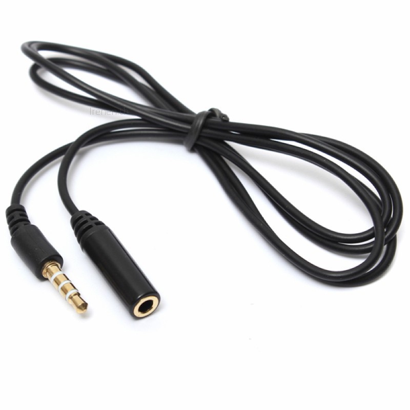Irenen????1M 3.5mm 4 Pole Jack Male to Female Earphone Headphone Audio ...