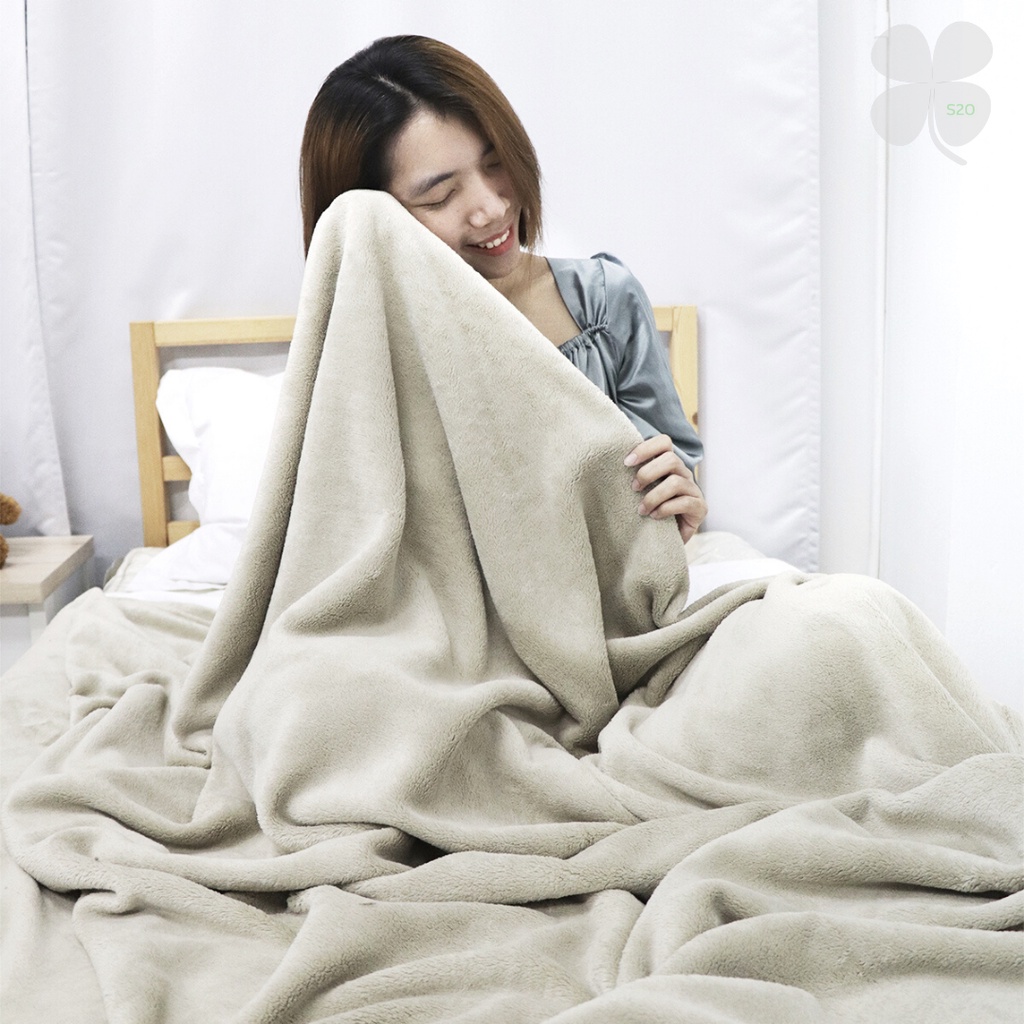 แพ็คส่ง 1 วัน Lucky ผ้าห่มนาโน 8 ฟุต ใหญ่สะใจ เนื้อผ้าชิลลาแท้ สีเอิร์ธ ...