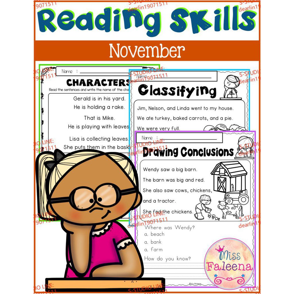 ♝ จัดส่งภายใน 2-3 วัน Reading Skills Bundle English Language Arts ...