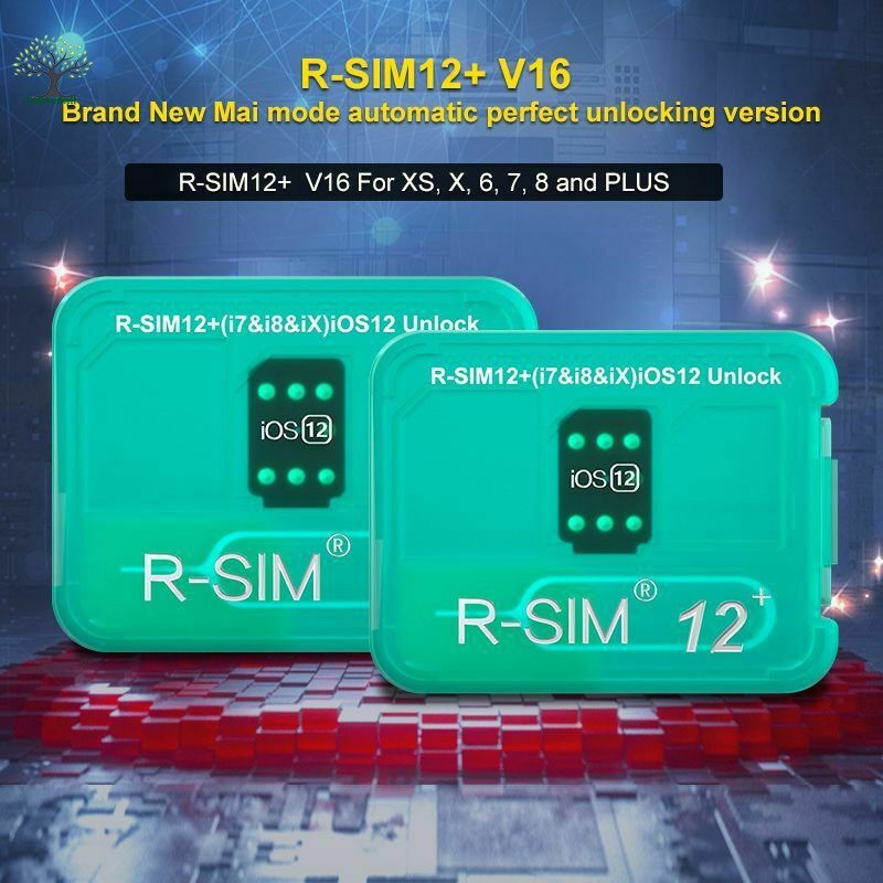 R - Sim 12 + V 16 Nano Unlocking การ์ด Rsim สําหรับ Iphone X / Xs / 8 / 7 / 6 Plus 4 G Ios 12 ...