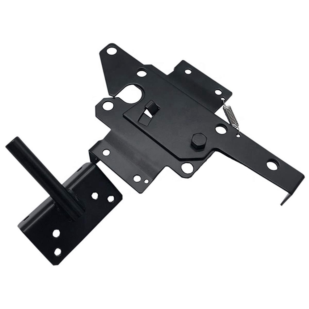 Self-Locking Gate Latch Heavy Duty Post Mount Automatic Gravity Lever ...