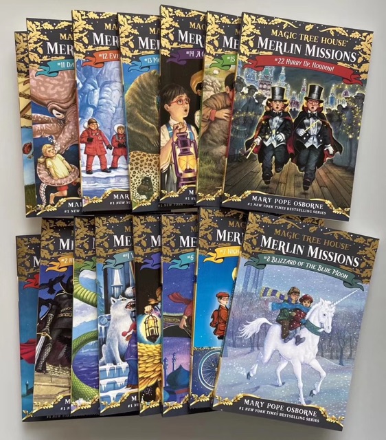 พร้อมส่ง Magic Tree House Merlin Mission 1-27 เล่ม Box Set แถมไฟล์ MP3 ...