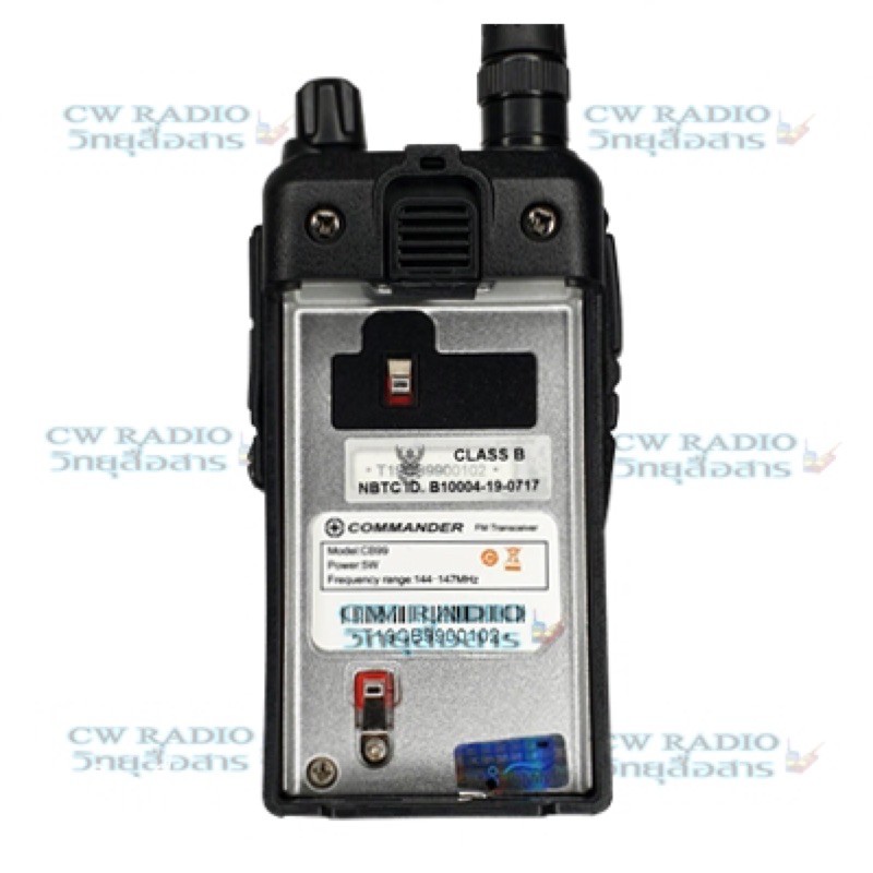 วิทยุสื่อสารเครื่องดำ COMMANDER CB99 ความถี่ใหม่144-147MHz. หน้าจอโชว์ 2 ช่อง 2 ระบบ กำลังส่ง 5 ...